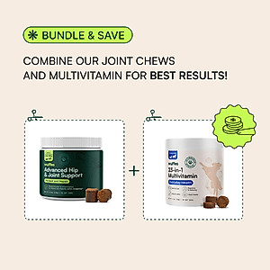 Wuffes Hip and Joint Supplement for and 23-in-1 Multivitamin Bundle for Dogs (Small & Medium Breed)
