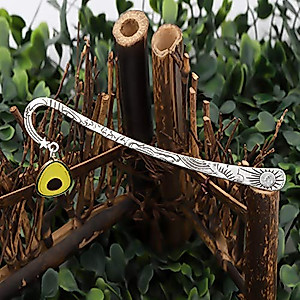 AKTAP Funny Avocado Bookmark Book Lovers Jewelry Bookworm Gift for Avocado Lover (Avocado Bookmark)