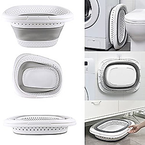Iloote Foldable Laundry Basket Plastic Pop Up Storage Container 60L