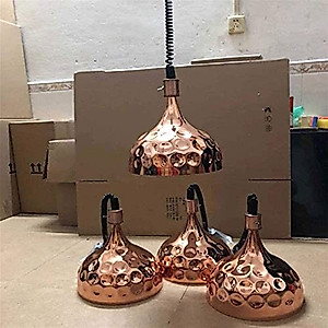 FXJ Food Heat Lamp, Food Warmer Heat Lamps Commercial Metal Telescopic Heat Preservation Lamp for Keep Food Warm for Hotel Kitchen Buffet Restaurant, Commercial High Power Catering Equipment (C)