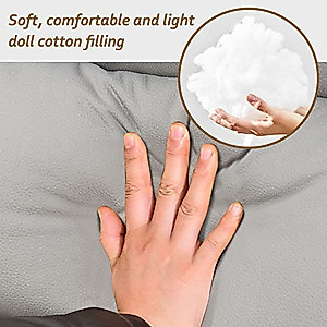 Lifeand 111" Convertible Sectional, Flannel L Shape Furniture Couch Left/Right Handed Chaise Sofas, Gray