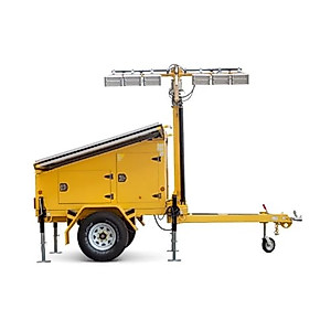 Mobile Lighting Tower with 4 Jack Supports Light Tower Hydraulic Lighting Tower with Diesel Engine