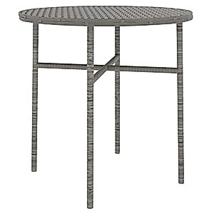 qiangxing 3 Piece Patio Dining Set Outdoor Patio Dining Set Outdoor Patio Furniture Patio Set Patio Table and Chairs Set Poly Rattan Gray 3098029