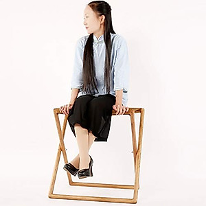 XJJUN-Luggage Rack Luggage Rack, Hotel Luggage Rack, Hotel Mahogany Leather Folding Rack, Bedside Clothes, Guest Room Cabinet (Color : A, Size : 43x43x30cm)