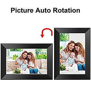 Feelcare 10.1 Inch WiFi Digital Picture Frame, Send Photos or Videos Instantly from Anywhere Via APP, Touch Screen, 1920X1200 Full HD IPS Display, 5GHZ WiFi, Built-in 16GB Storage