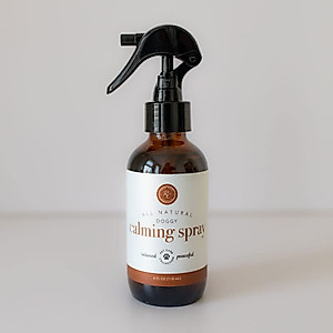 Rowe Casa Organics Doggy Calming Spray - All Natural Dog Calming Aromatherapy Spray Made with Lavender Essential Oils to Help Reduce Stress and Anxiety Quickly