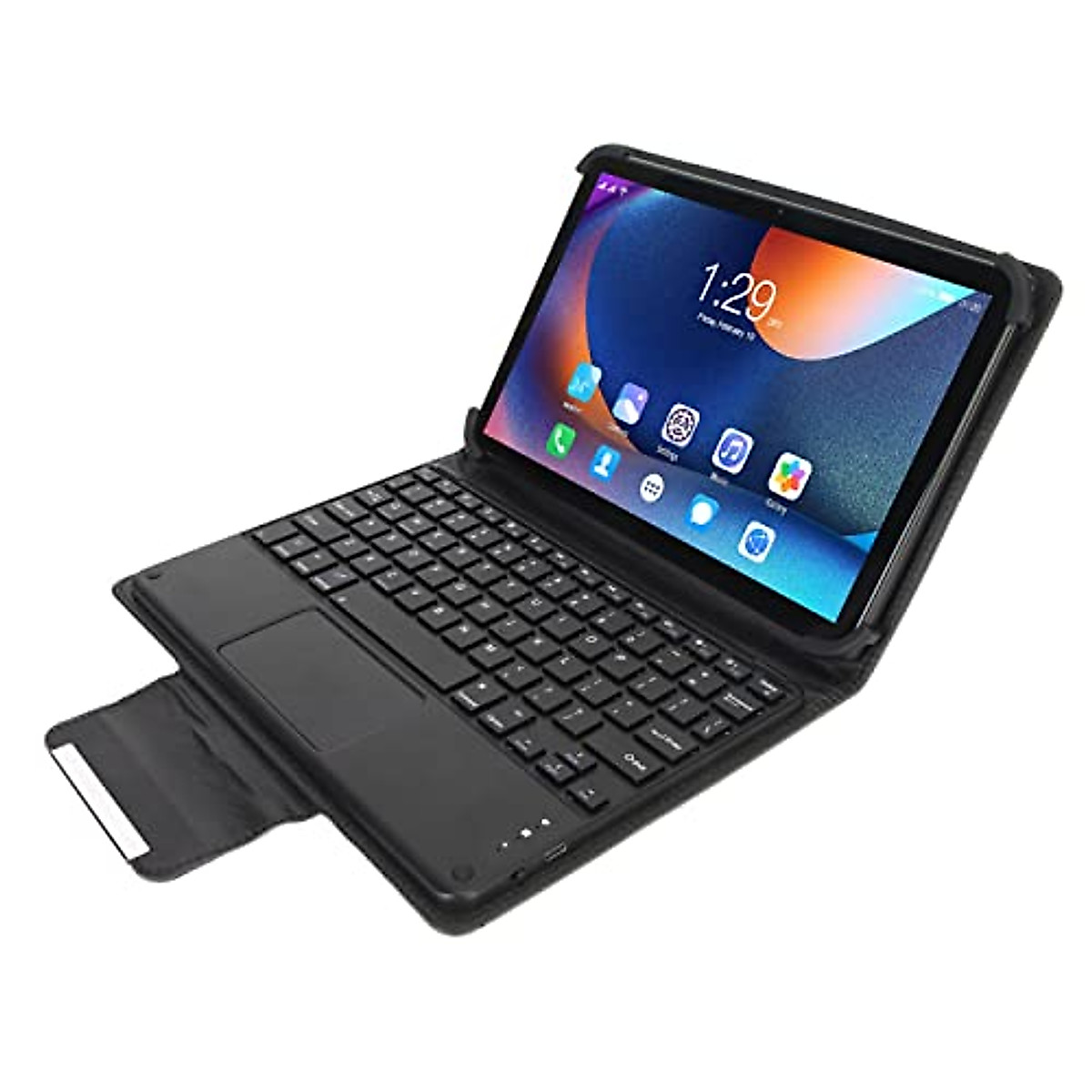 Gaeirt 10.1 Inch Tablet, 2 in 1 Tablet 5G WiFi 8MP Front 16MP Rear 100‑240V 8GB RAM 256GB ROM 8 Core CPU for Office (US Plug)