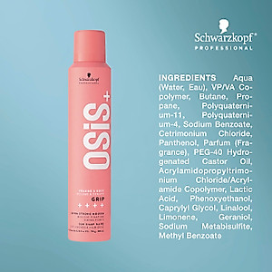 OSiS+ Grip Extreme Hold Mousse – Extra Strong Control and Volume with Lasting Definition and Natural Shine – Volumizing Formula Protects Against Blow Dry Damage, 7 oz