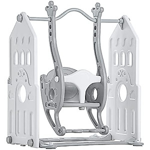 Lifeand Toddler Swing Set, Kids Freestanding Swing Playset Indoor & Outdoor Baby Swing Set,White