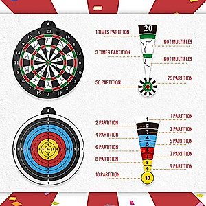 STREET WALK Kids Board Magnetic Dart Game - 12pcs Magnetic Dart - Excellent Indoor Game and Party Games - Safe Magnetic Dart Board , Boys Toys Gifts for 5 6 7 8 9 10 11 12 Year Old Kids and Adult