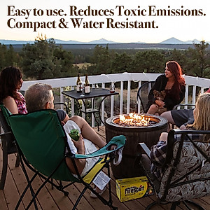 Fire Starter for Indoor and Outdoor Use - Quick Ignition Fire Logs for BBQ, Fireplace, Fire Pit and Campfires (24 Pack) - Fire Starters for Campfires