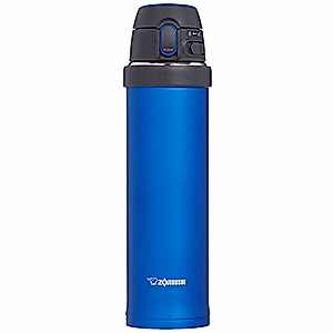 Zojirushi SM-QHE60AK, Flip-and-Go Stainless Mug, 20-Ounce, Cobalt Blue