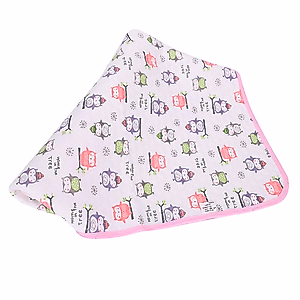 Baby Waterproof Bed Pad Reusable Bed Wetting Incontinence Cover Washable Mattress Pad Breathable Cotton Pee Pads Protector Heavy Absorbency Cartoon Urine Bed Underpad Toddler Dipper Changing Pad