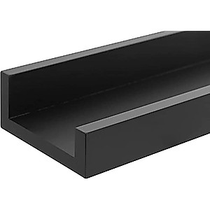 kieragrace FN00298 Modern Floating-Shelves, Set of 4, Black