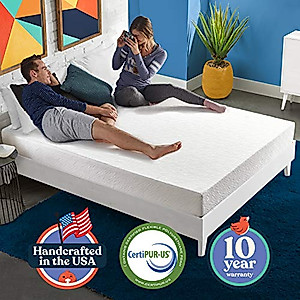 EARLY BIRD Essentials 10 Inch Gel Memory Foam Mattress, California King, Dual Layer Comfort