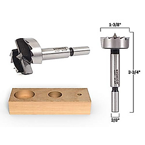 YONICO 43021S 1-3/8-Inch Diameter Steel Forstner Drill Bit 3/8-Inch Shank