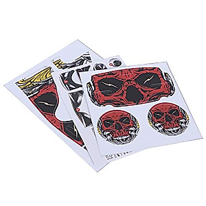 VR Glasses Stickers, PVC VR Glasses Controller Headset Protective Stickers, Skin Cover Set, Protect Equipment, for Oculus Quest 2(Skeleton )