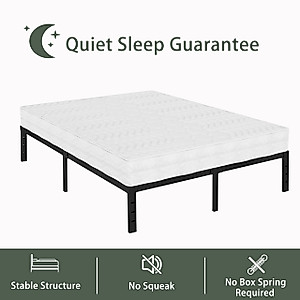 Goltriever 14 Inch California King Bed Frame Metal, Platform Bed Frame California King Size, Easy Assembly, Heavy Duty, No Box Spring Needed