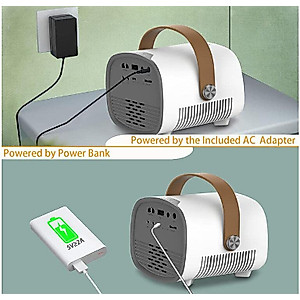 Mini Projector,Lejiada Portable Projector for Kids,Small Movie Projector for Bedroom, Home Theater Video Projector Compatible with iPhone/TV Stick/HDMI/USB/Micro SD/AV/Laptop