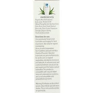 Aloe CADABRA Organic Natural Personal Lubricant, 2.5 OZ