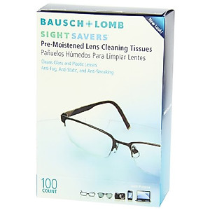Bausch & Lomb Sight Savers Premoistened Lens Cleaning Tissues - 100 Count, 2 pk.