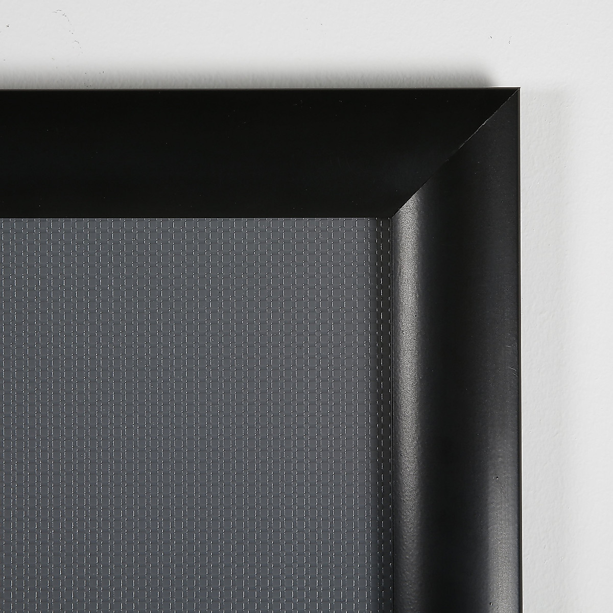 M&T Displays Snap Poster Frame 1.77" Aluminum Profile Front Loading Wall Mounting Photo Picture Document Certificate Sign Holder Mitered Corner Anti Glare Cover (Black, 40x60 in)