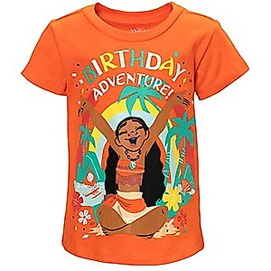 Disney Moana Toddler Girls Graphic T-Shirt Orange 4T
