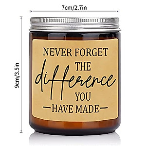 Afterprints Scented Candles Gifts for Women Men- Retirement/Farewell/Graduation/Thank You/Leaving Gifts for Coworker Teacher Boss Best Friend