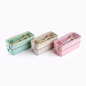 BLMIEDE Lunch Solution with Compartments for Meals and Snacks The GO Leak Proof Dishwasher Lunch Tote for Men with Containers (Pink, One Size)