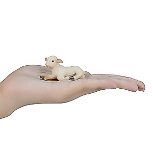 MOJO Lamb Lying Down Toy Figure, Mixed
