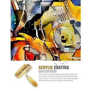 IPIC - A bouquet of beautiful flowers, oil painting in Picasso style. Giclee Print on Canvas Wall Art for Home Decor. 36x24