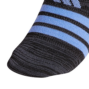 adidas Women's Superlite Super No Show Socks (6-Pair), Black/Blue Fusion/Onix Grey, Medium