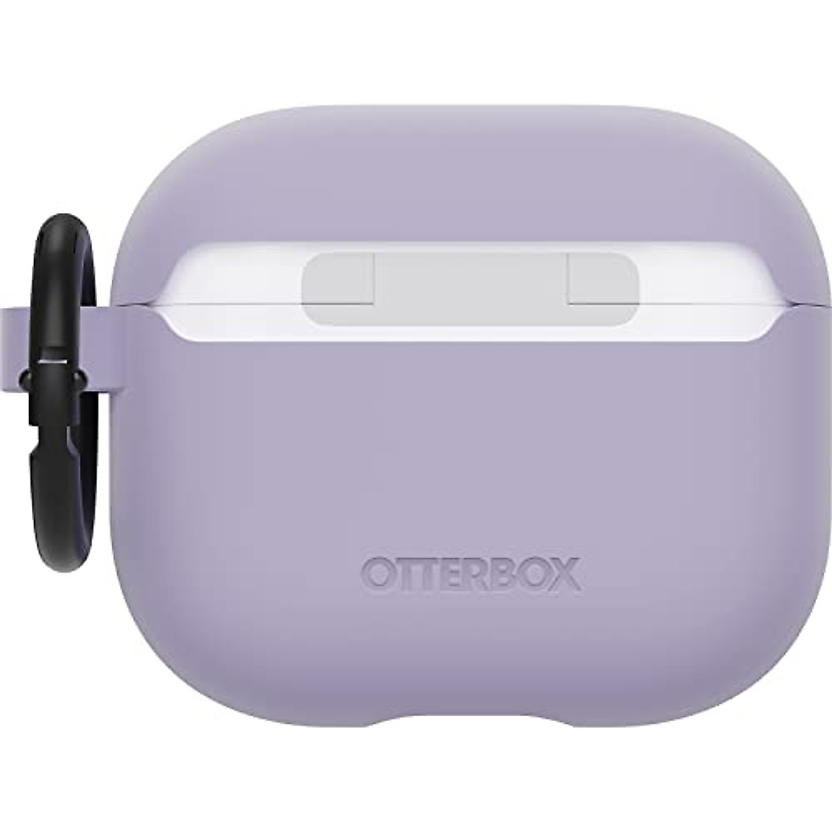OtterBox Soft Touch Headphone Case for AirPods 3rd Gen 2021, Shockproof, Drop Proof, Ultra-Slim, Scratch and Scuff Protective Case for Apple AirPods, Includes Carabiner, Purple