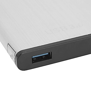 Dilwe YD0018 USB 3.0 HDD Portable Laptop Mobile Hard Drive, 2.5 Inch Silver Color Universal External Hard Drive for PC, 80G 2TB Mechanoco Hard Drive for Windows 7 8 10 Linux OS X 80G