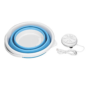 Germerse Portable Turbine Washing Machine, USB Power Supply Portable Washing Machine Laundry Machine Low Wear for Travel