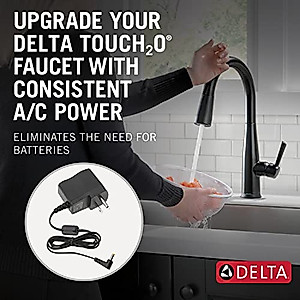 Delta Faucet A/C Power Supply Adapter for Delta Touch Kitchen Sink Faucets with Touch2O Technology EP73954