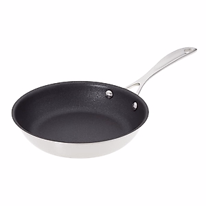 American Kitchen - 12 inch Premium Nonstick Skillet & Frying Pan, Stainless Steel, Durable Coating, Made In America