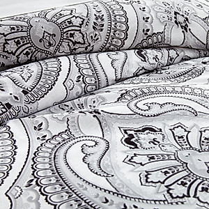 SouthShore FINE LINENS Pure Melody Collection - Premium Quality, Soft, Wrinkle, Fade, & Stain Resistant, Easy Care, Oversized Duvet Cover Set, Twin / Twin XL, Black