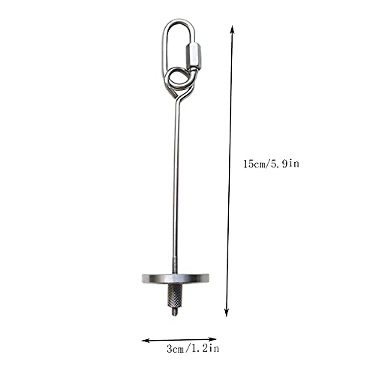 Bird Food Holder, Bird Feeder Toy, Foraging Toy, Bird Food Treat Skewer, Stainless Steel Parrot Fruit Vegetable Stick Holder (S)