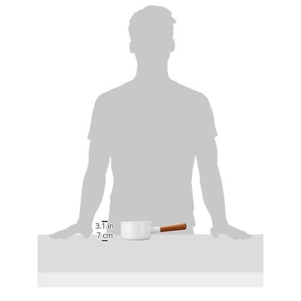 Made in Japan Noda Horo Pochika Milk Pan 12cm Enamelware