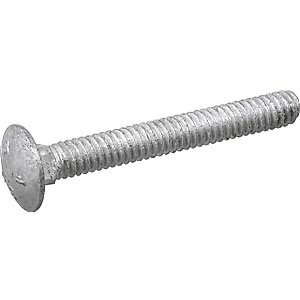 HILLMAN FASTENER 812588 3/8X4-1/2 Carriage Bolt, 3/8 x 4-1/2-Inch , silver