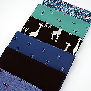 Master FAB Cotton Fabric by The Yard for Sewing DIY Crafting Fashion Design (Giraffe Print on Black)