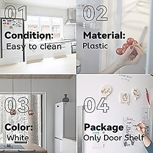 Replacement for 240534701(Middle) 240534901 Refrigerator Door Shelf Compatible with Frigidaire Kenmore Refrigerator Rack Bar Replacement for AP3214631 PS734936 948952 AP3214630 PS734935