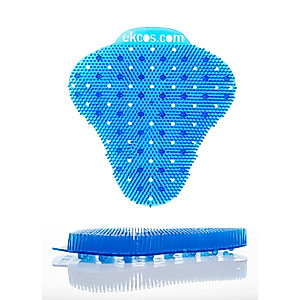 Diversey - EKS-3B-12 ekcoscreen 60 Day Premium Anti-Splash Urinal Screen, 7" x 7" Blue/Fresh & Ekcos Innovations EKS-8BM-12 ekcoscreen 60 Day Premium Anti-Splash Urinal Screen, Blue/Mango, 7x8-Inch