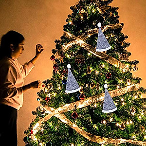Oyalma Mini Christmas Hats Ornaments Felt Christmas Tree Pendant Festival Year Christmas Decoration for Home Navidad-70872