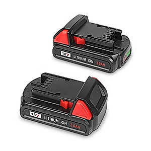 TeenPower Replacement for Milwaukee M18 Battery 18V 3000mAh 2/pk 48-11-1820 48-11-1840 48-11-1850 48-11-1828 48-11-1862 48-11-1852 48-11-1812