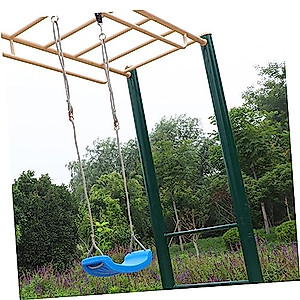 SAFIGLE 1pc Children's Curved Swing Playground Swing Set Toddler Swing Hanging Chair Stand Wobble Seat Outdoor Swings Outdoor Seating Kids Swing Chair Indoor Outdoor Swing Nylon Rope Swing