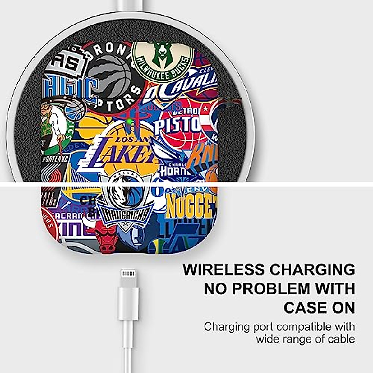 Gedicht for Airpods 2nd Generation Case Sports Basketball Football, Protective TPU Soft Cases Cover Rugged for Apple Airpod 1st Generation Case with Keychain for Women Men，Basketball