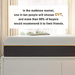 OYT Full Size Mattress, 12" Inch Gel Memory Foam Full Bed Mattress in a Box with CertiPUR-US Certified Foam for Sleep Supportive & Pressure Relief,Cloud-Like Experience
