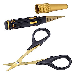 HobbyPark Body Reamer 0-14mm Hole Puncher w/Sleeve & Curved Scissors Set for RC Car Bodyshell Hobby Tools